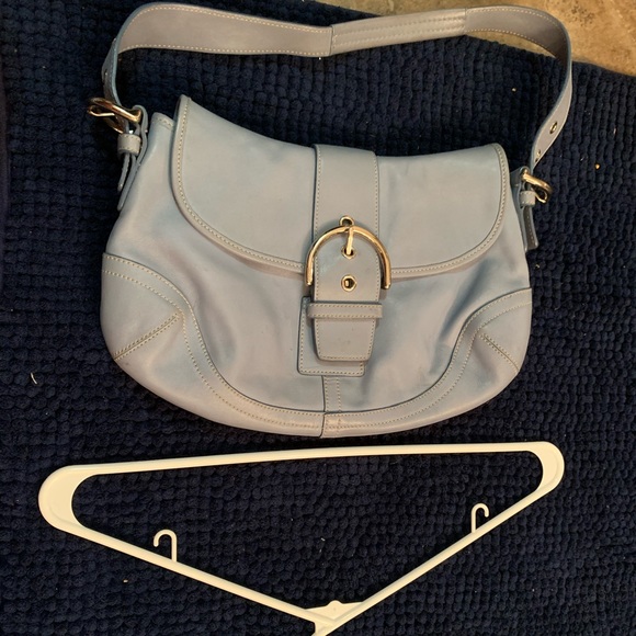 Coach | Bags | Vintage Coach Powder Blue Hobo Handbag | Poshmark